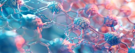 Abstract Scientific Illustration Of Interconnected Neural Cells And Networks Modern Scientific