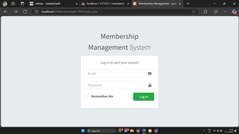 membership management system in php with source code