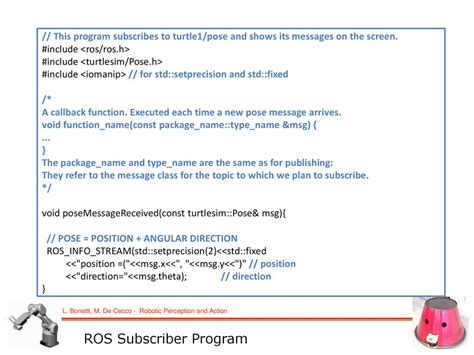 robotic perception and action ppt download