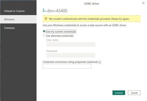 Solved Odbc Driver Continuing To Fail Credential Authenti Microsoft Fabric Community