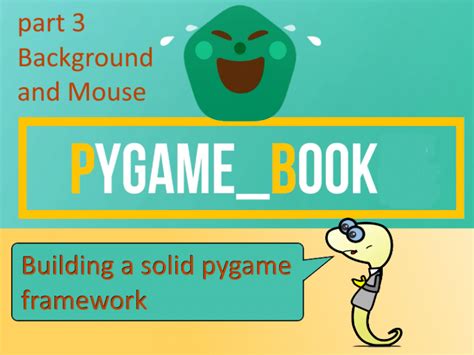 Pygame Book Part 3 Background And Mouse Click Event Python Programming