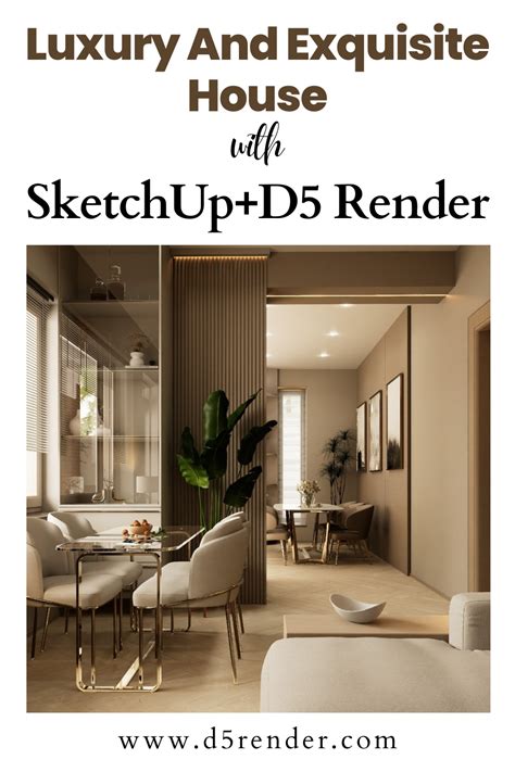 Luxury And Exquisite House With Sketchup D5 Render Artofit