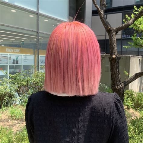 여름컬러 핑크염색 찐 후기 컬러트리트먼트 헤어매니큐어 같은 염색약 Jmw 멜로즈 네이버 블로그