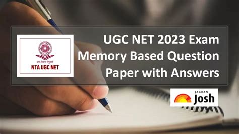 Ugc Net 2023 Memory Based Question Paper 1 Download Pdf With Answer Keys Of Nta Net Exam