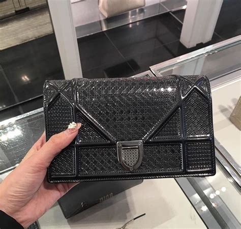 Женская сумка сумочка клатч Кристиан Диор Диорама серебро черная ...