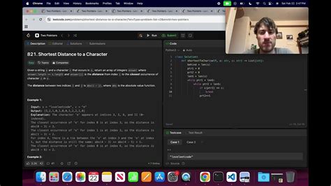 More Failing Leetcode 821 Shortest Distance To A Character Youtube