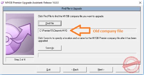 Upgrading Your MYOB Company File Deltatech ABSS Support Centre