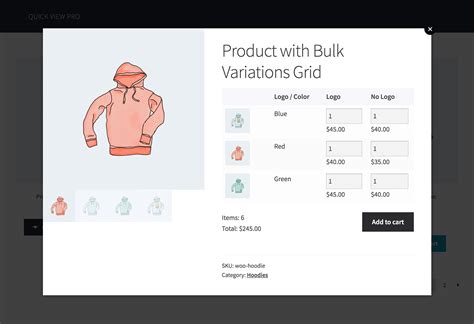 Woocommerce Variations Table 2 Ways To List Product Variations
