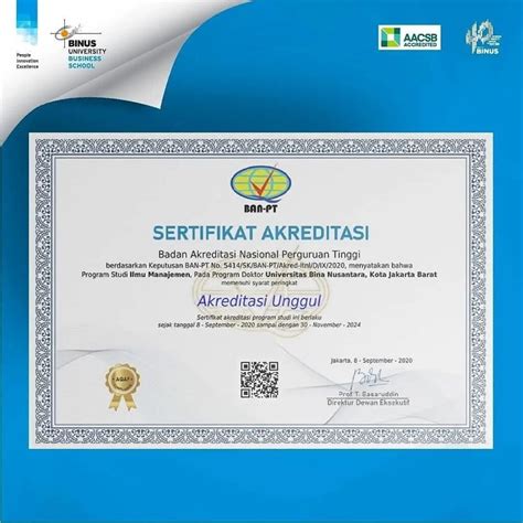 Recognisi Program S3 Binus University Doctor Of Computer Science