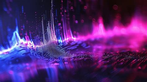 Premium Vector Sound Wave Aesthetic Neon Texture Background