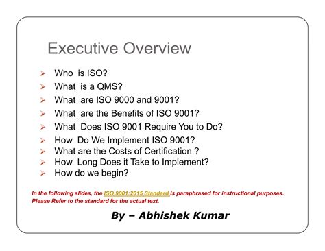 Iso 9001 Overview Pdf Business Business And Finance