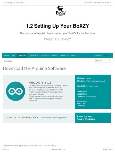 12 Setting Up Your Boxzy Pdf