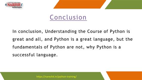 Ppt Pythontraining Nareshit Powerpoint Presentation Free Download Ppt Pythontraining Nareshit Powerpoint Presentation Free Download