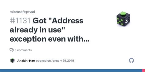 Got Address Already In Use Exception Even With Different Port
