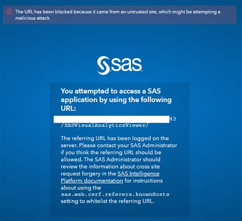 Solved Csrf And Asterisk Saswebcsrfreferersknownhosts Sas Support Communities
