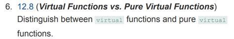 Solved 128 Virtual Functions Vs Pure Virtual Functions
