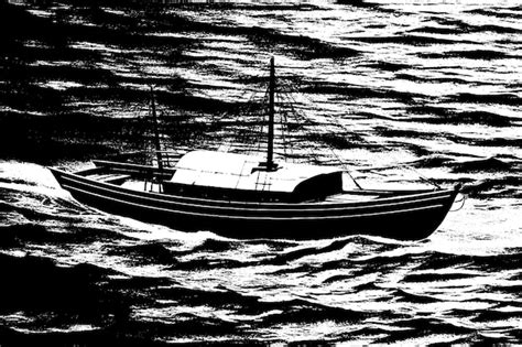 Premium Vector Boat Black Texture On Pure White Background Vector