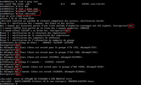 emergency mode fsck sur dev sda5 support debian debian