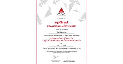 Radhika Mathur On Linkedin Advanced Certificate In Digital Marketing And Communicationaugust