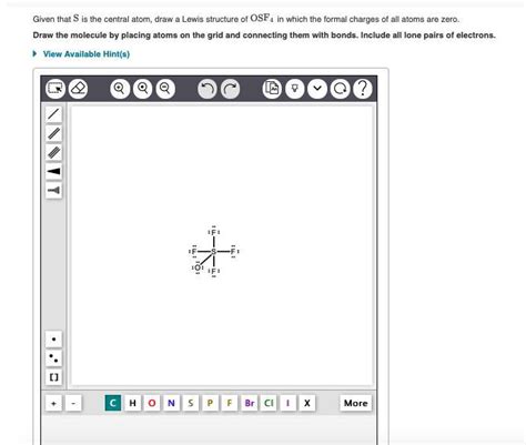 Draw A Lewis Structure Of Osf4