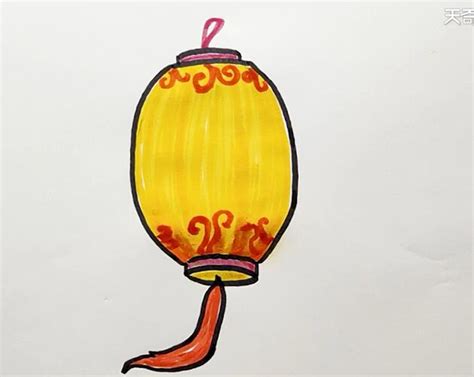 灯笼简笔画 天奇生活