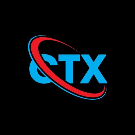 Premium Vector Ctx Logo Ctx Letter Ctx Letter Logo Design Initials