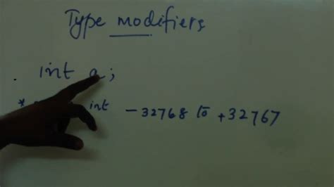 Explain Type Modifiers In Cquickly🔥 Youtube