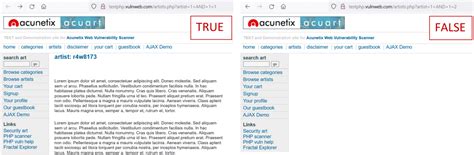 sql injection examples on known vulnerable web applications embedded