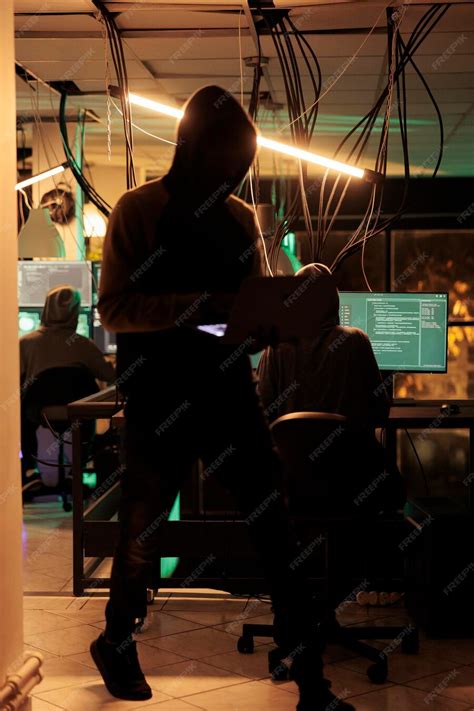 Free Photo Cyber Criminals Team Hacking Computer System Coding Malicious Software