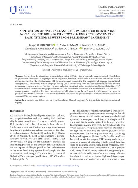 Pdf Application Of Natural Language Parsing For Identifying Non