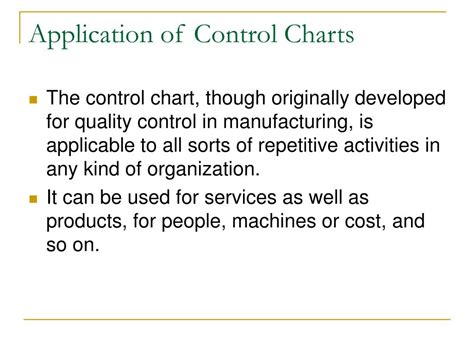 Application Of Control Chart In Manufacturing Ponasa