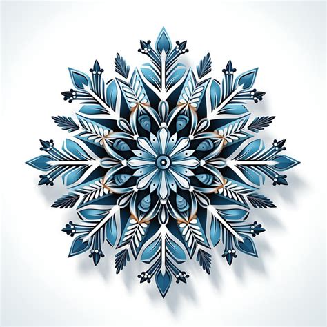 Premium Ai Image Snowflake Pattern Premium Ai Image Snowflake Pattern