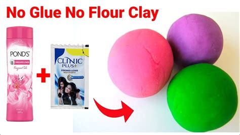 How To Make Clay At Home Easy Homemade Play Dough Diy Play Dough Homemade Clay Clay Making Clay