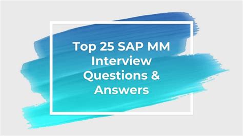 top 25 sap mm interview questions and answers pptx