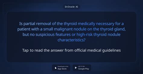 Is Partial Removal Of The Thyroid Medically Necessary For A Patient
