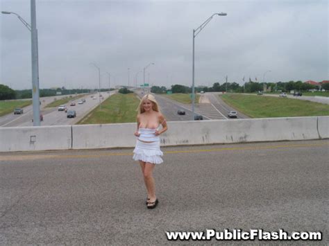 Busty Naturals Blonde Flashing Big Tits On Freeway Porn Pictures Xxx Photos Sex Images