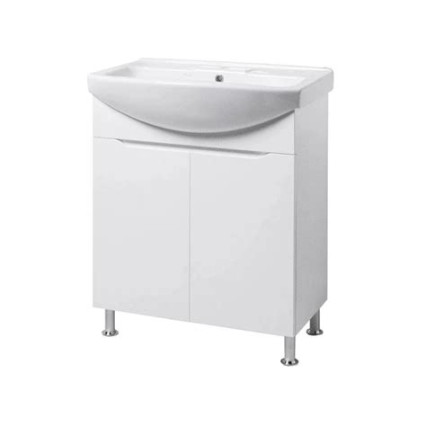 Тумба для ванної кімнати підголова Ранчо Т 12 з раковиною Коло Руна 70 см White 20835397