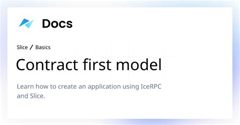 Contract First Model Icerpc Docs Contract First Model Icerpc Docs