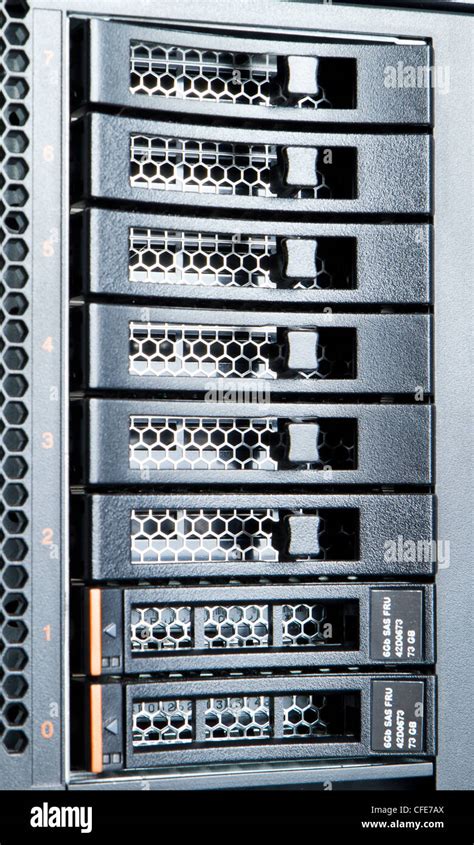Detail Of Hard Drive Cluster In Data Center Stock Photo Alamy
