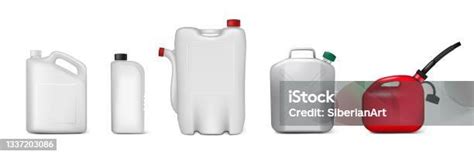 빈 플라스틱 캐니스터 액체 제품 용 용기 패키지 병 모형 세트 벡터 절연 일러스트레이션 갤런에 대한 스톡 벡터 아트 및 기타