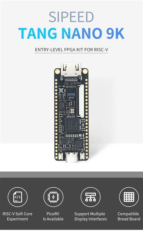 sipeed tang nano 9k fpga development board risc v rv