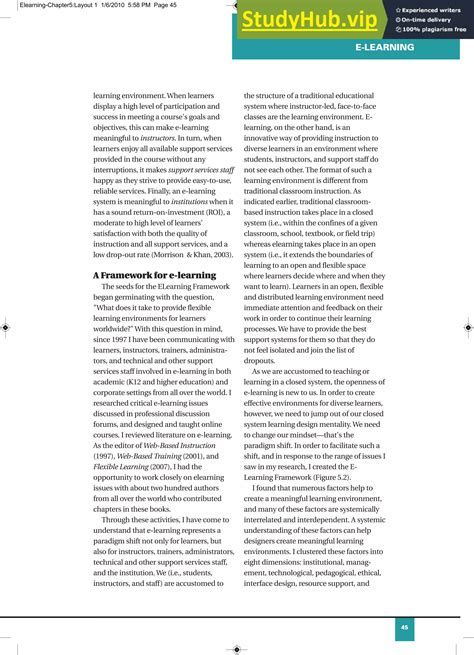 A Framework For Web Based Learning Pdf