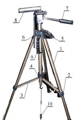 Работа с геодезическими штативами
