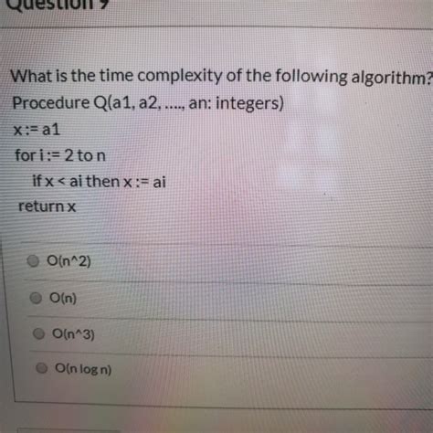 Solved Question 7 Complete The Following Algorithm Dotted