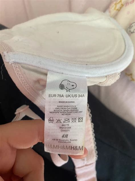 Snoopy Bra Size 75a 34a R Snoopybra