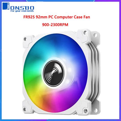 3F Jonsbo 3 FR 92Mm PC Computer Case Fan 4Pin PWM 5V 3Pin ARGB High Air Volume Addressable RGB