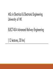 SModule Pdf MSc In Electrical Electronic Engineering University Of HK ELEC Advanced