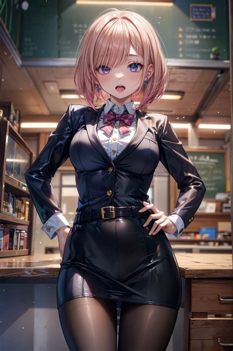 검은 드레스를 입고 나비넥타이를 매고 사진을 찍고 있는 여자 Seaart Ai