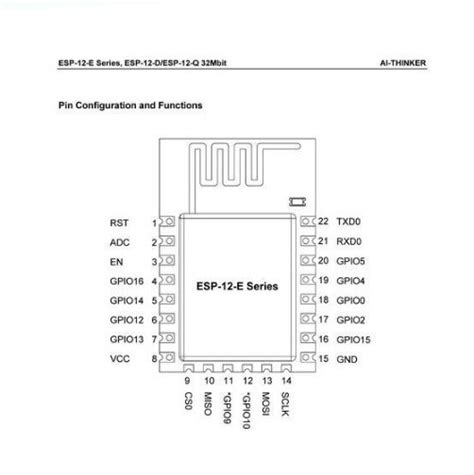 esp 12e replace esp 12 esp8266 remote serial port wifi wireless