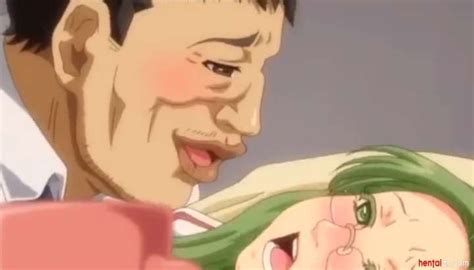 Green Haired Anime Girl Drilled By Fat Man